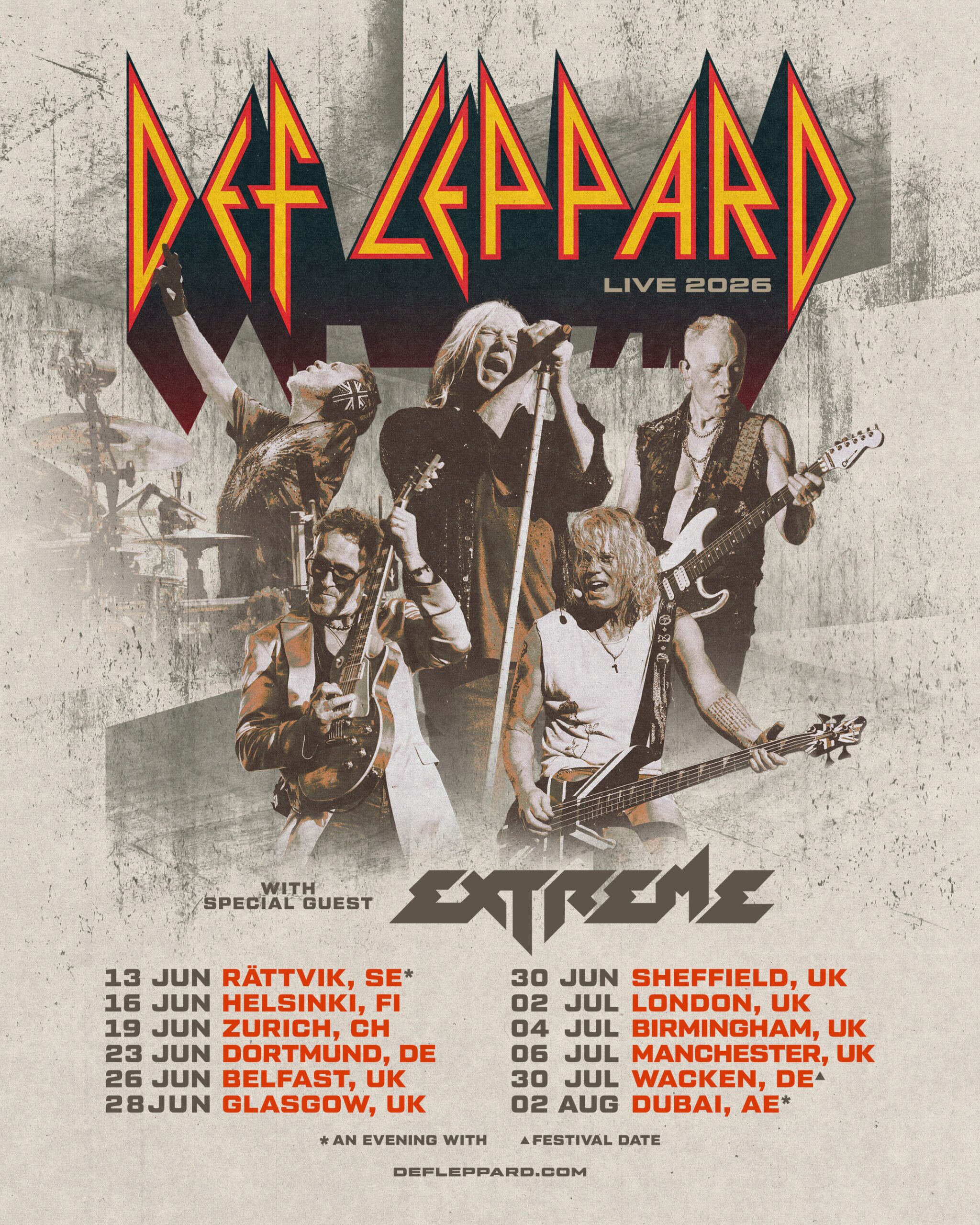 DEF LEPPARD LIVE 2026 UK/EU TOUR JUST ANNOUNCED! | Def Leppard